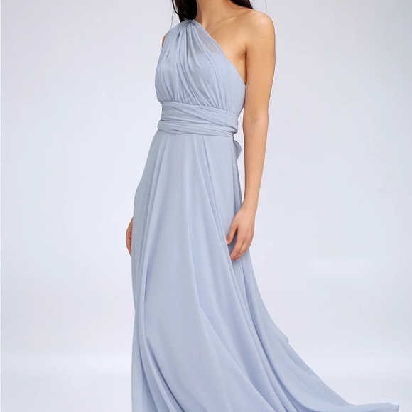 Lulus | Dresses | Periwinkle Blue Convertible Maxi Dress | Poshmark